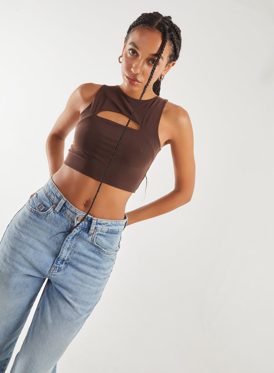 Letterbox Crop Top | Pink Vanilla